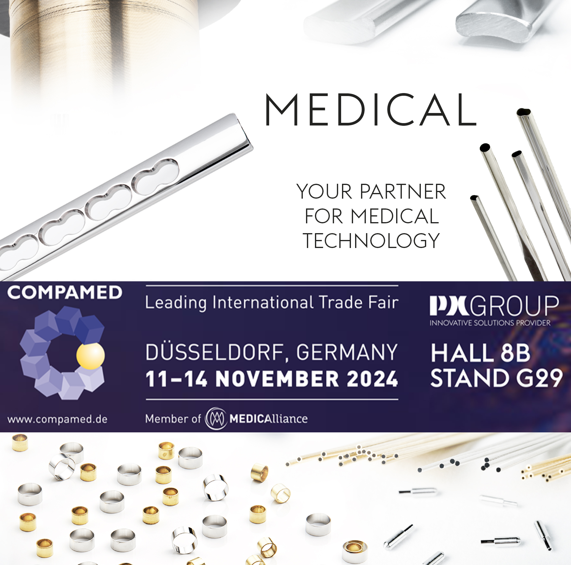 Visit us at COMPAMED 2024 - Hall 8B Stand G29 - PX Group